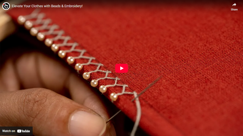 How to Sew Beads on Fabric | Bead Embellishments | SewShare