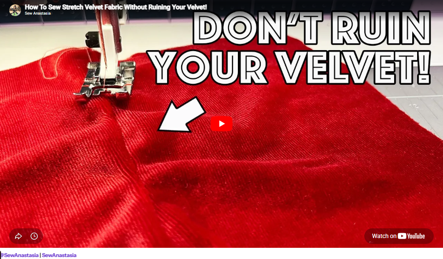 Sewing Stretch Velvet | SewShare Technique Library