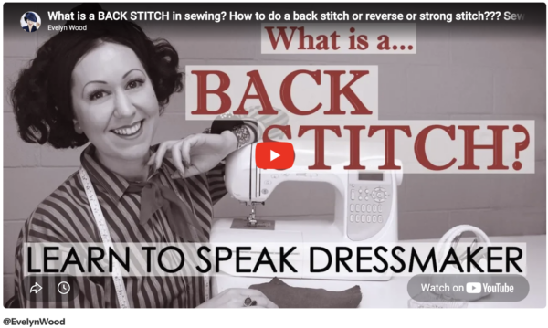 Backstitch with Sewing Machine | SewShare Technique Library