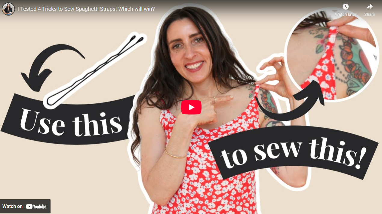 How To Make Spaghetti Straps | Spaghetti Straps | SewShare